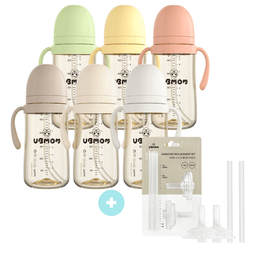 UBMOM Signature PPSU Straw Cup [280ml] + Replacement [2p] SET | Babyhouse Australia