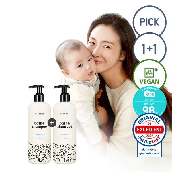 Mongdies Bath & Shampoo [400ml] 【1+1】 | Babyhouse Australia